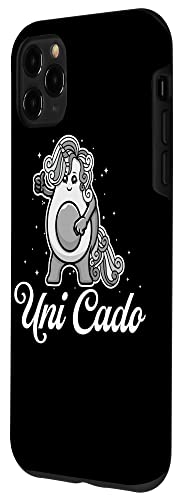 iPhone 11 Pro Max Uni Cado, Cute Avocado, Funny Unicorn, Guacamole, Vegan Case