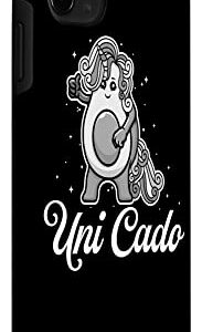 iPhone 11 Pro Max Uni Cado, Cute Avocado, Funny Unicorn, Guacamole, Vegan Case