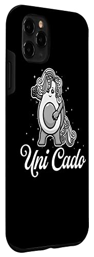 iPhone 11 Pro Max Uni Cado, Cute Avocado, Funny Unicorn, Guacamole, Vegan Case