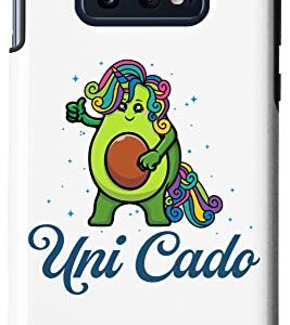 Galaxy S10e Uni Cado, Cute Avocado, Funny Unicorn, Guacamole, Vegan Case