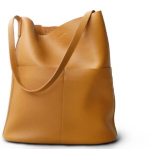 wpyyi women shoulder bag casual female totes bag women leather handbags large capacity (color : orange, size : 35x31cm)