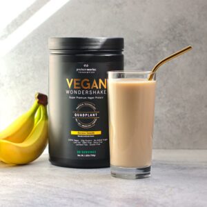 Protein Works - Vegan Wondershake | Vegan Protein Shake | Super Smooth, Amazing Taste | 30 Servings | Strawberries & Cream