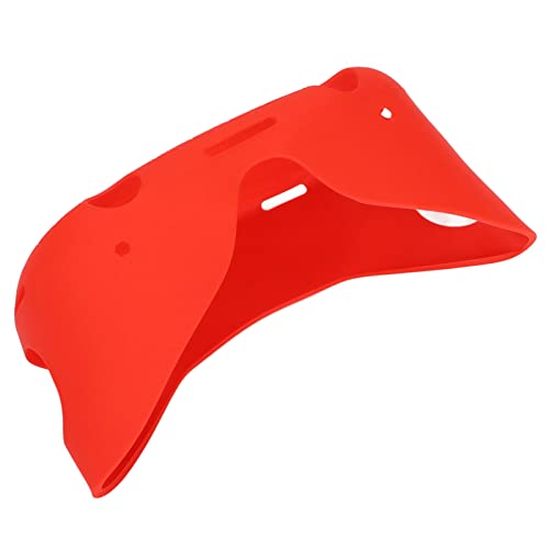 VR Glasses Cover, Hollow Design Skin Friendly VR Glasses Comfortable Anti Leakage for Oculus Quest 2(red)