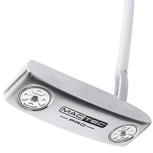 macgregor golf mactec pro 1 putter, right hand, silver, 34"