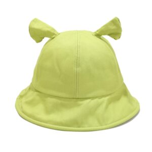 shrek bucket hat for women men summer travel beach sun hats outdoor cap funny cosplay hat (green)