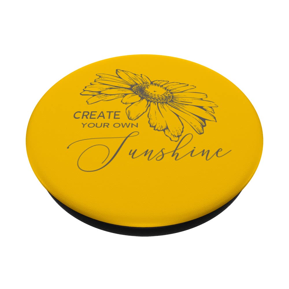 Create your own Sunshine Positive Quote Inspirational Tee PopSockets Swappable PopGrip