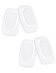 2 pairs replacement nose pads nose piece for costa south point/flagler/ponce/fernandina/shipmaster/wader/peli; for oakley cartridge/spindle/latch key/diecutter/latch alpha/lugplate glasses, white