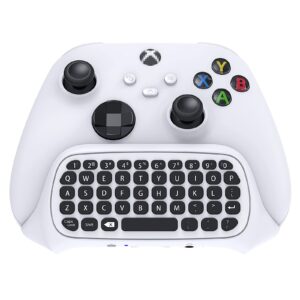 Controller Keyboard for Xbox Series X/Series S/One/S/Controller Gamepad and Upgraded Vertical Cooling Stand with Suction Cooling Fan and Dual Controller Charger Station for Xbox Series S