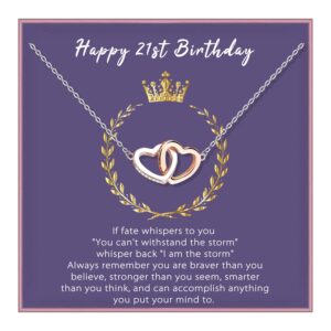 solinfor 21st birthday gifts for her, 21 year old birthday gifts for her - jewelry gifts for 21 year old female, happy 21st birthday gifts ideas for daughter women