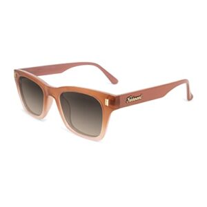 knockaround seventy nines polarized sunglasses for women & men - impact resistant lenses & full uv400 protection, daytona tan orange