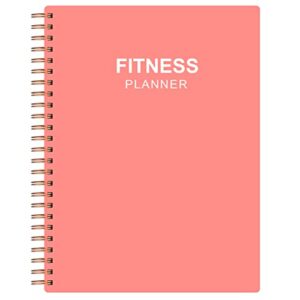 fitness planner for women & men - a5 workout log book/exercise workout log to track weight loss, gym, bodybuilding progress - daily health & wellness workout journals, 5.8x8.25 in workout book