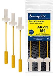 swab-its star chamber cleaning foam swabs - .22cal, 223cal, 5.56mm: 43-5556