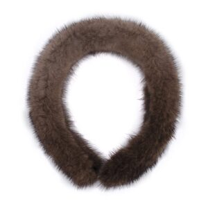 surell real mink hairband - fashion fluffy accessory for hair - luxury comfort headwear - genuine fur stylish fuzzy headband (brown)