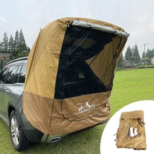 camping outdoor car trunk tent, suv rainproof car rear extension awning camping picnic sun shade rainproof canopy