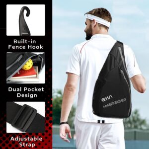 A11N Pickleball Paddles Set of 4 - USAPA Approved | 8OZ, Graphite Face & Polymer Core, Cushion Grip | 4 Balls, 1 Sling Bag, Red & Green