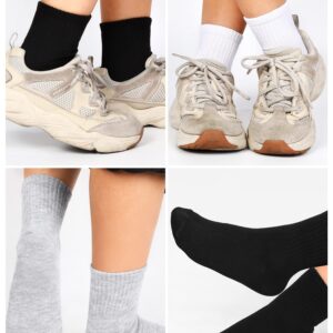 Tarpop 150 Pairs Men Quarter Ankle Socks Bulk Socks Athletic Moisture Wicking Socks Casual Sports Socks Pack (Black, White, Gray)