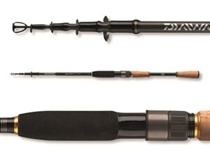 daiwa ballistic x tele spin, 6.23ft, lureweight 0.14-0.53 ounce, 6 sections, telescopic spinning fishing rod