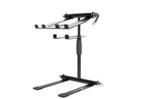 headliner los angeles digistand pro folding dj laptop stand (hl20005)