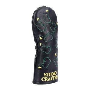 Studio Crafted Augusta Georgia Golf Driver Fairway Woods Hybrid Headcover Black (Hybrid Cover)