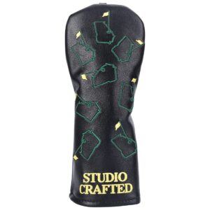 studio crafted augusta georgia golf driver fairway woods hybrid headcover black (fairway cover)