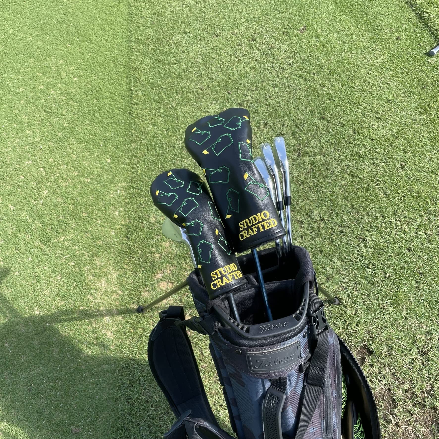 Studio Crafted Augusta Georgia Golf Driver Fairway Woods Hybrid Headcover Black (Hybrid Cover)