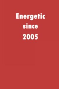 energetic since 2005: a good notebook gift for who's born in 2005, blank lined notebook journal - 120 pages - 6 x 9 inches