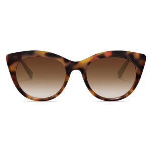 sojos trendy polarized sunglasses for women,retro cat eye womens sun glasses sj2221 tortoise frame brown grading lens