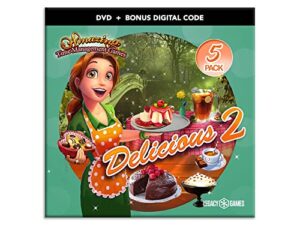 time management games for pc: delicious vol. 2, 5 game dvd pack + digital download codes (pc)