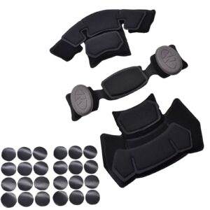 internal memory foam pads helmet lining tactical airsoft helmet padding kit replacement helmet liner system protective cushion mat accessories fit fast mt mich ibh af ach mk m88 airsoft helmet