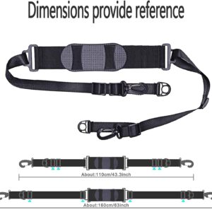 Scooter Shoulder Strap Compatible for Carrying Beach Camping Chair, Electric Scooter,Kids Folding Bike,Foldable Bikes, Balance Bikes, Yoga Mat,Adjustable Should Belt Straps with Non-Slip Shoulder Pad