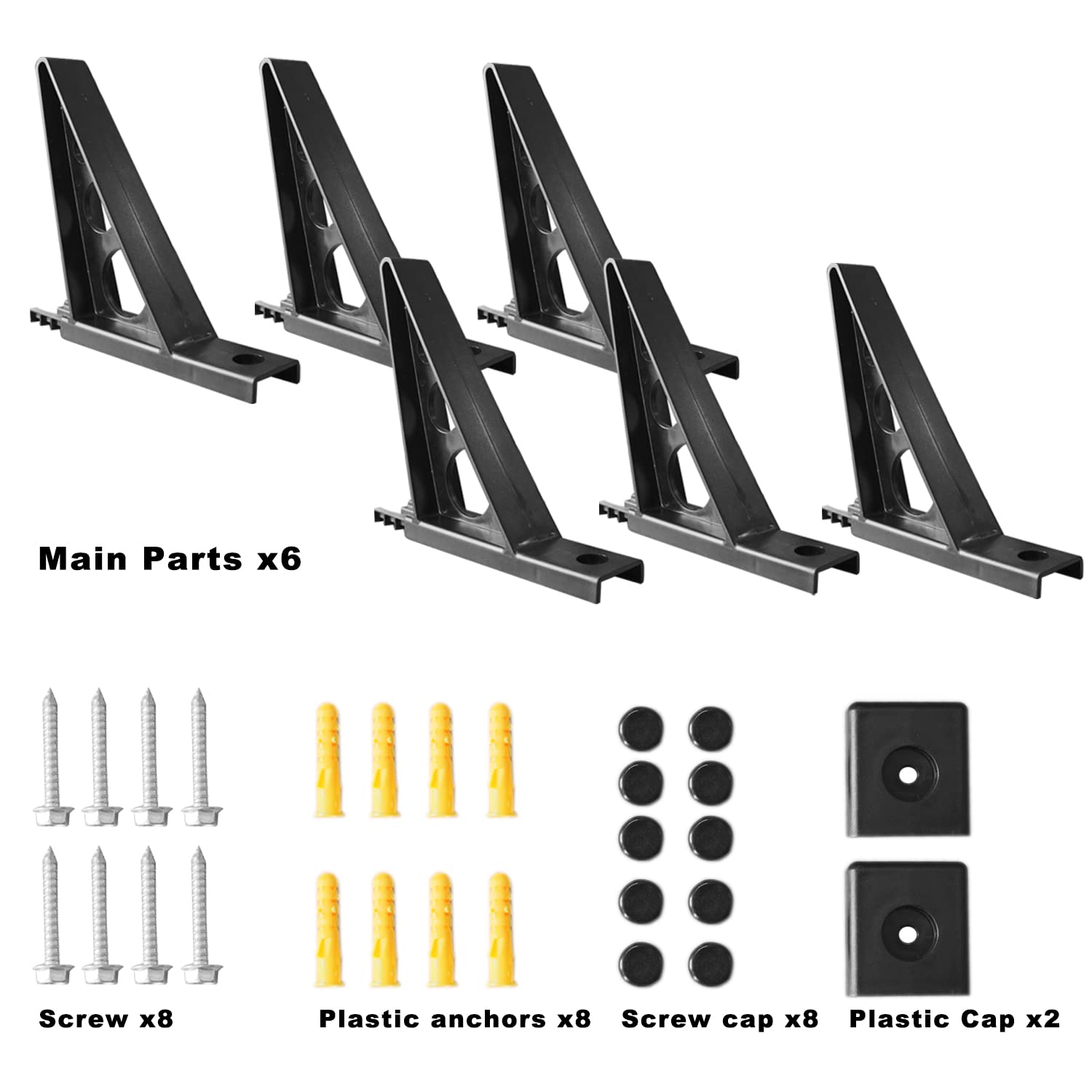 HUIMENG Snowboard Storage Rack Wall Mount Storage Holds 3 Boards Horizontal Multi Ski Wall Rack For Skis/Snowboards/Skateboards/Scooter/Hockey Sticks Ect Home and Garage Storage (OF8322)