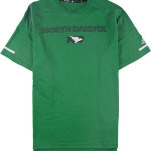 Adidas Mens University of North Dakota Graphic T-Shirt, Green, X-Large