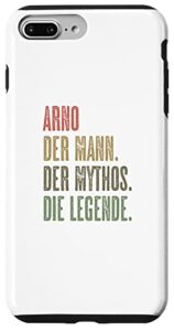 iphone 7 plus/8 plus arno - der mann der mythos die legende | name komisch - case