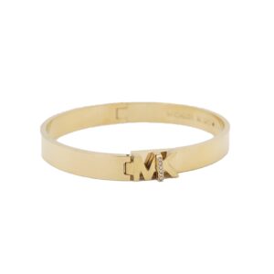 michael kors mkjx7697710 haute gold tone bangle bracelet crystal