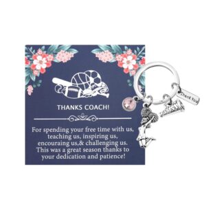 bleouk cheer coach gift appreciation gift for coach cheerleader keychain coach leaving gift cheer team jewelry (cheer coach keychain)