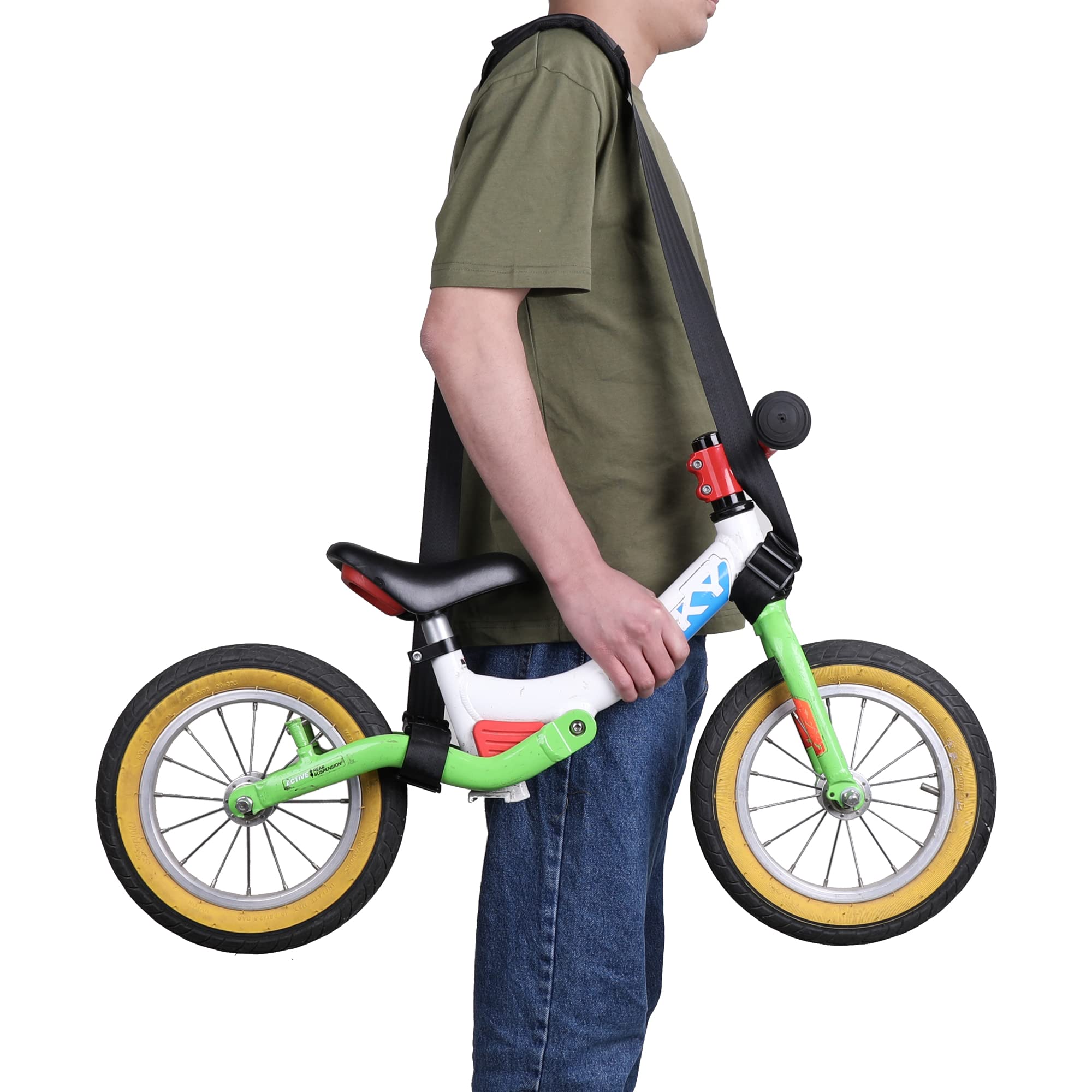 WILDKEN Scooter Shoulder Strap, 71in Carrying Scooter with Adjustable Carrying Strap and Extra-Thick Anti-Slip Shoulder, Scooter Strap for Electric Scooter, Bikes, Balance Bikes, Yoga Mat, Ski Board