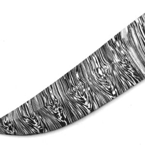 Hand Forged Damascus Steel 9" Hunting Knife Blank Blade for Skinner Knife Making