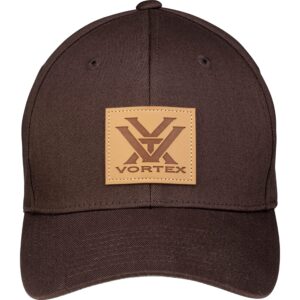 vortex optics barneveld 608 flexfit caps (standard, large/x-large, dark brown)