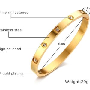 Jaline Fashion Classic Stainless Steel Roman Numeral Bangle Bracelet for Women Jewelry，Rose gold color ,Gold color，Silver color, FB-110 0