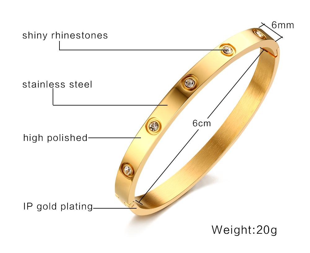 Jaline Fashion Classic Stainless Steel Roman Numeral Bangle Bracelet for Women Jewelry，Rose gold color ,Gold color，Silver color, FB-110 0