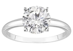 houston diamond district 14k white gold 2 carat lab grown 4 prong solitaire round cut diamond engagement ring (2 ct,e-f color vs1-vs2 clarity), size - 7