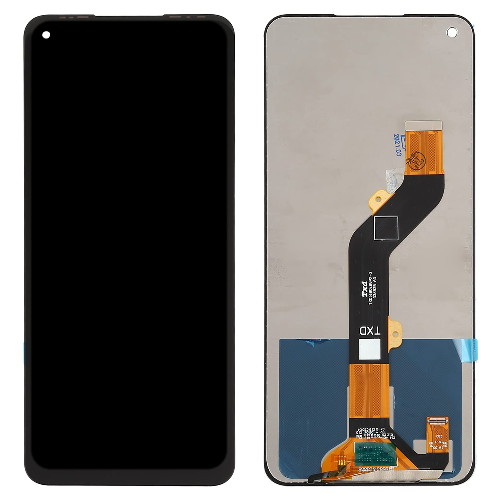 TFT LCD Screen for Tecno Spark 6 KE7 with Digitizer Full Assembly