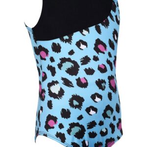 Rosdeer Little Girls' Swimming Gymnastics Blue Leotard Dancewear 6X-7