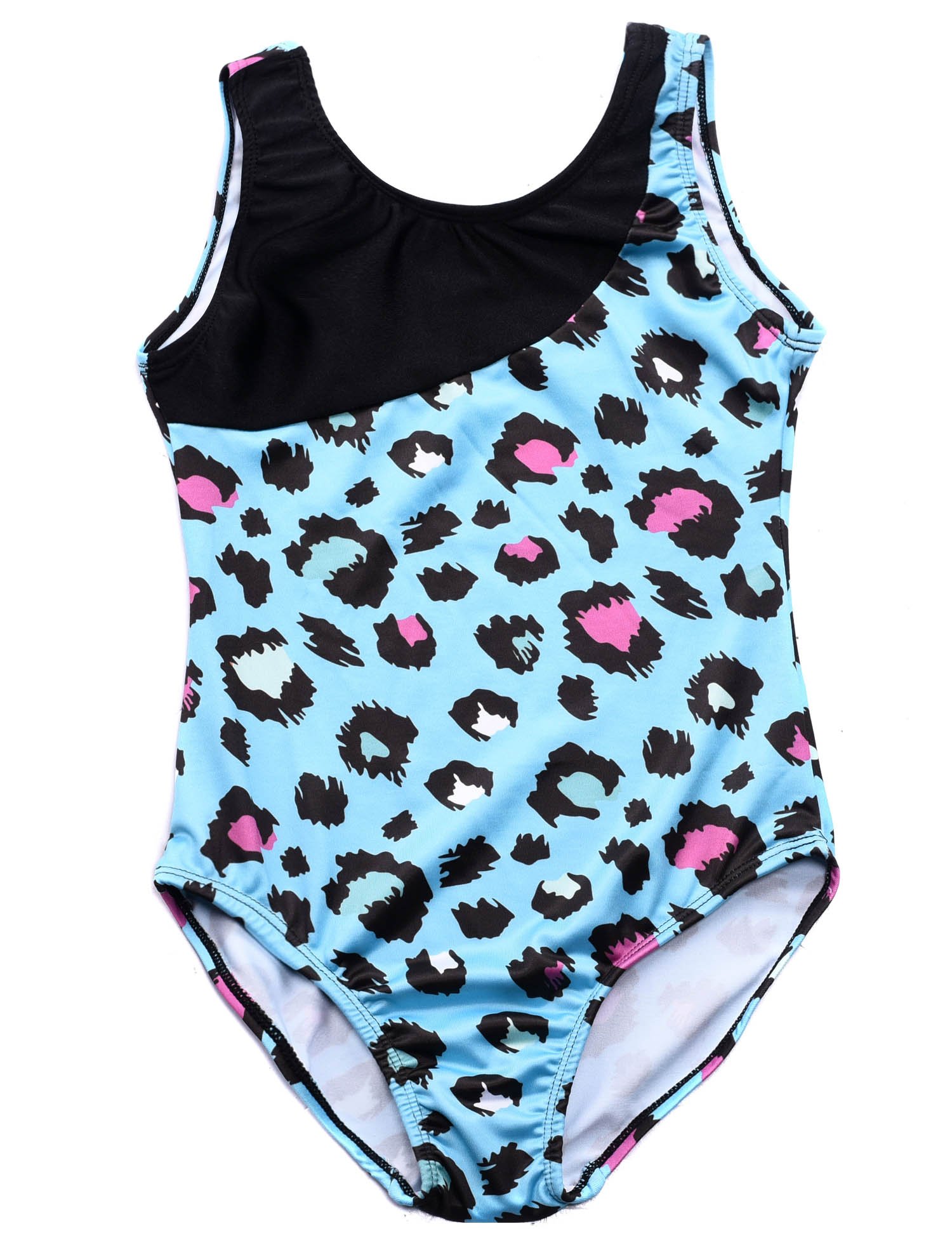 Rosdeer Little Girls' Swimming Gymnastics Blue Leotard Dancewear 6X-7