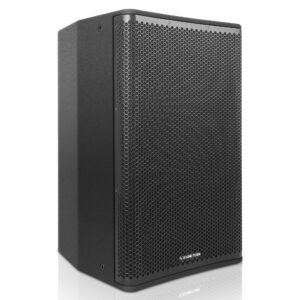 sound town oberon series 15" 1400w powered pa/dj speaker with 2-channel mixer and onboard dsp, tws bluetooth, plywood, black (oberon-115pw)