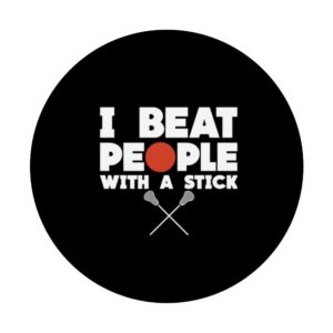 I Beat People With A Stick PopSockets Swappable PopGrip