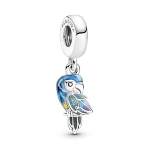 pandora jungle paradise parrot dangle charm bracelet charm moments bracelets - stunning women's jewelry - gift for women - made with sterling silver & enamel