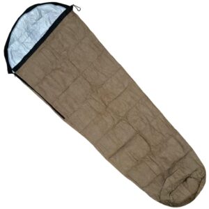 the pathfinder school bivvy survival sleeping bag (earth brown)