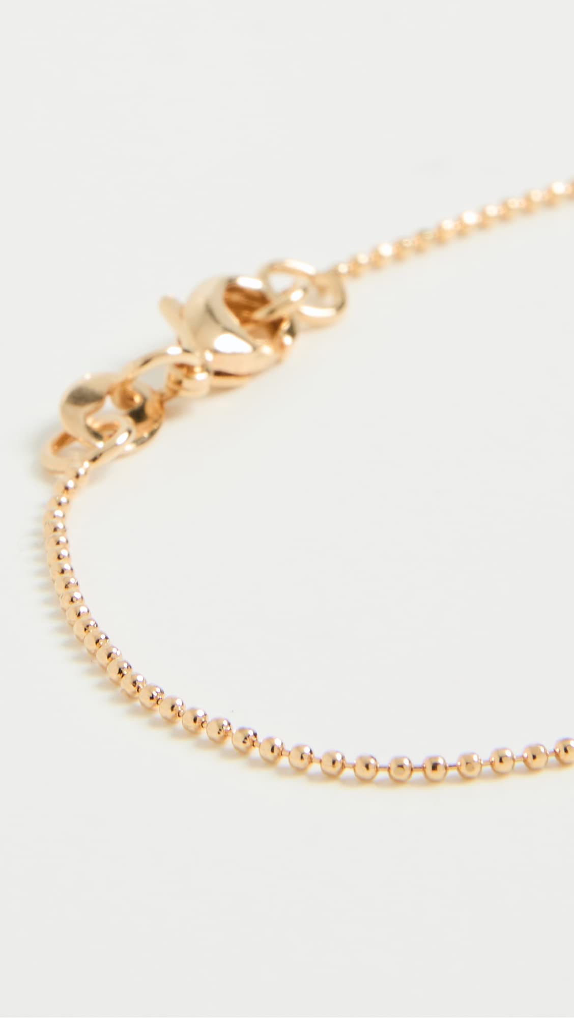 Alexa Leigh Women's 1MM Diamond Cut Ball Chain Bracelet, Yellow Gold, One Size