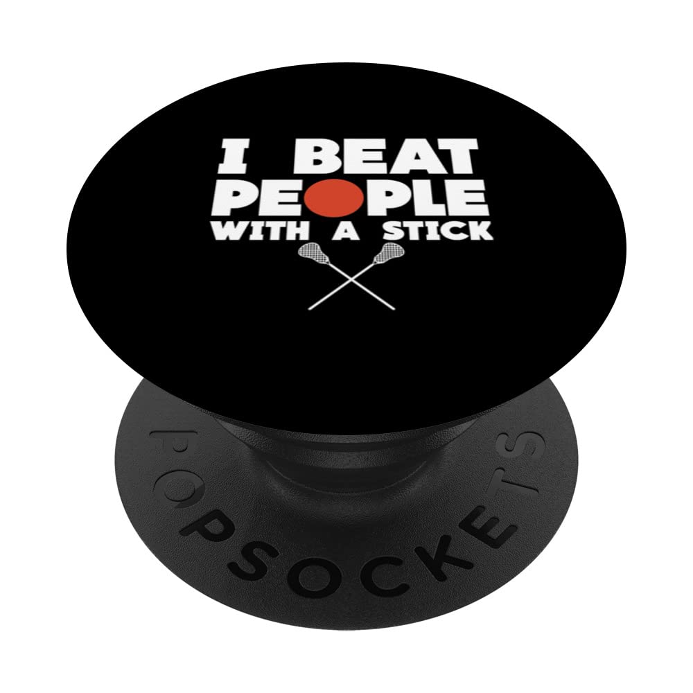 I Beat People With A Stick PopSockets Swappable PopGrip